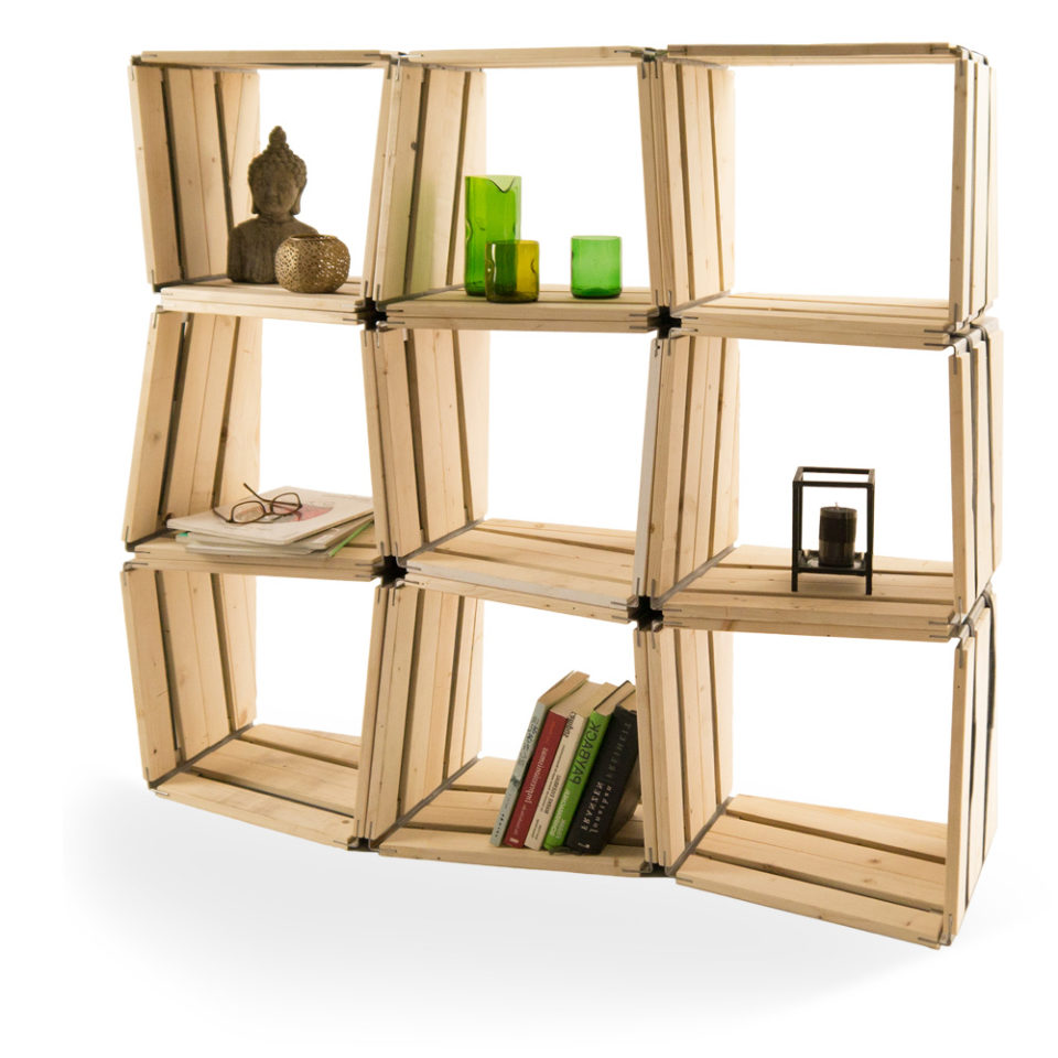 moveo. Regalsystem – modulares Upcycling Regal